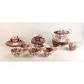 Wileman & Co. 21 piece Empire shape tea set. Consisting of six cups ...