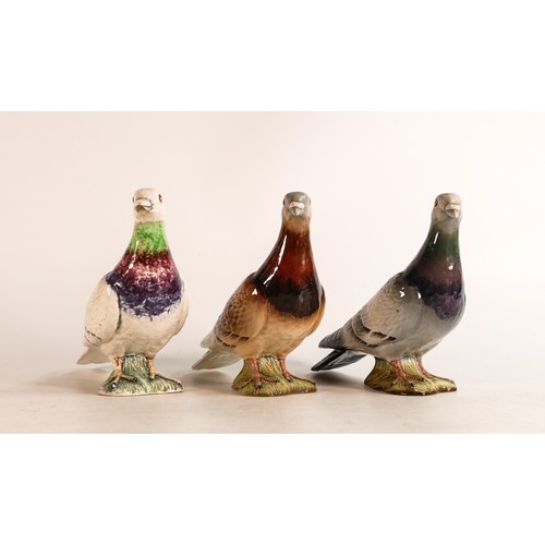 Beswick collection of Pigeons, model 1383 in grey, red and an unusual ...