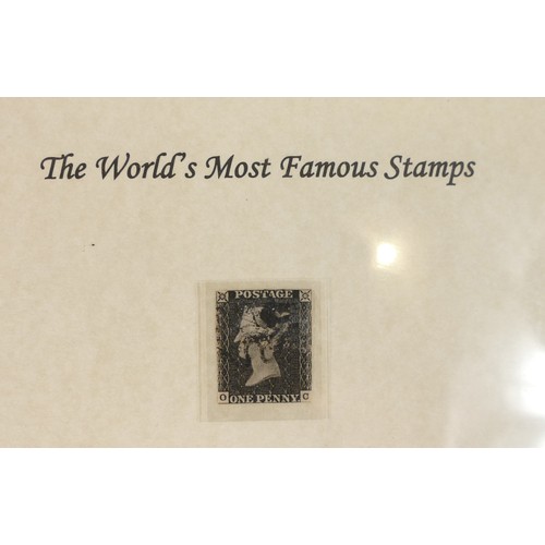 Westminster collection 1840 Penny Black stamp in leather wallet with ...