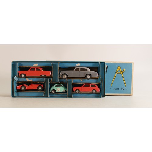 Spot - On models by Tri-and 1/42 scale boxed set of 5 cars to include ...