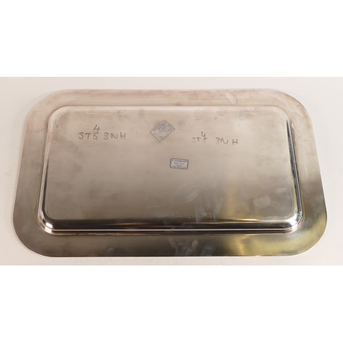 Three piece silver tea set, hallmarks for Sheffield 1937, 999g ...