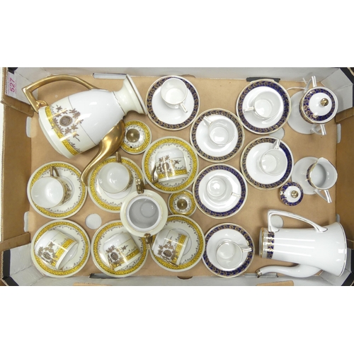 Noritake Kokura coffee set comprising coffee pot, six cups and saucers ...
