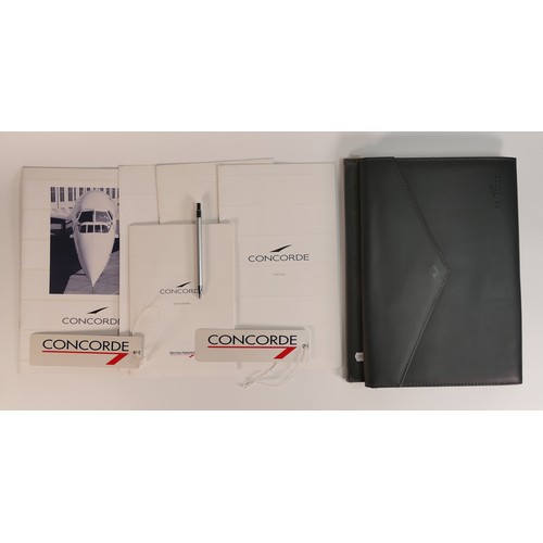 Two Vintage Concorde gift packs with contents including - pens, menus ...