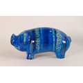 Mid-century modern art pottery pig by Aldo Londi (1911-2003) for ...