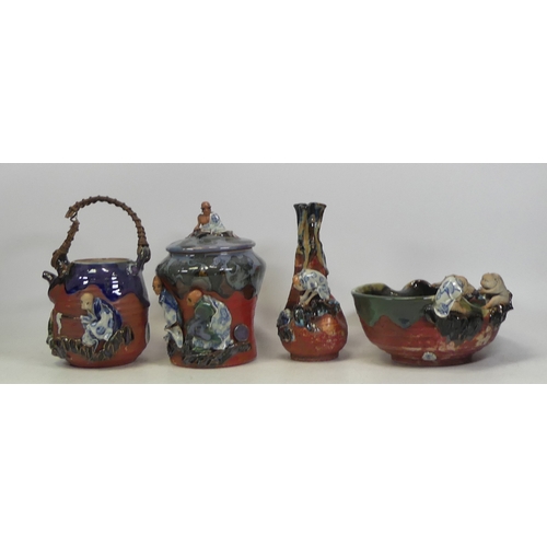 A Selection of Japanese Sumida Gawa ceramics from Meiji period to ...
