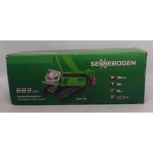 ROS 1:50 scale Sennebogen 683 HD telescopic crawler crane, complete ...
