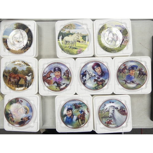 Ten Royal Doulton and Royal Worcester Wall Plates on Equine and Horse ...