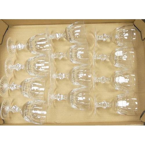 De Lamerie, Twelve Clear Crystal Glass Goblets. Used as blanks for the ...