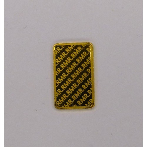 Royal Mint Refinery 1g 24ct gold bar, original packaging is present ...