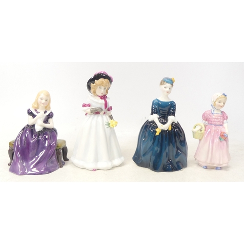 Royal Doulton Figurines to include Affection HN2236, Cherie HN2341 ...