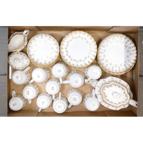 Spode ' Fleur De Lys Gold' tea/dinner set to include tea pot, lidded ...