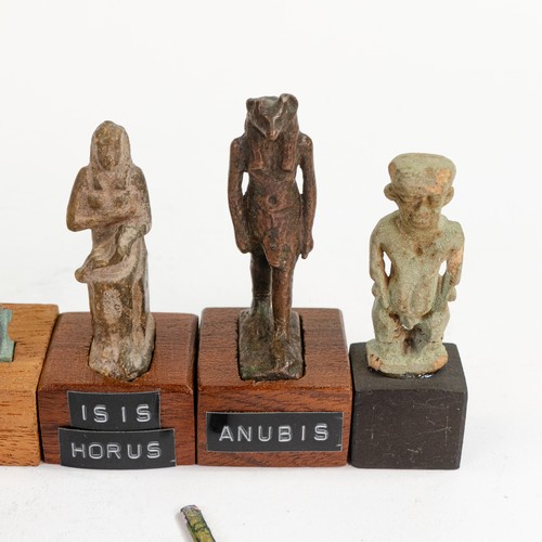 A collection of Egyptian Museum miniature REPLICA Artifacts mounted on ...