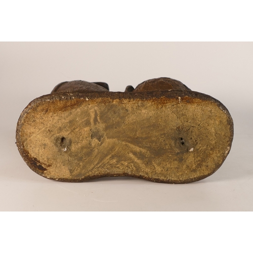 Large reproduction stoneware Martin Brothers style figure of two Wally ...