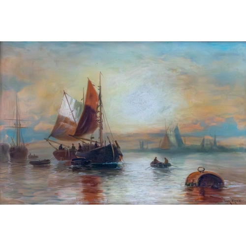 Van Hier (1834 -1905) Dutch Artist 19th century Oil painting on canvas ...