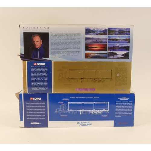 Corgi, boxed 1:50th scale diecast lorries to include CC12811 Scania T ...