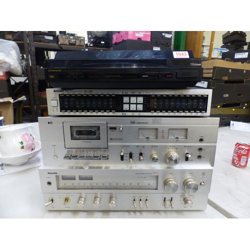 Vintage Hi-Fi equipment to include a Philips AM-FM Stereo Receiver 684 ...
