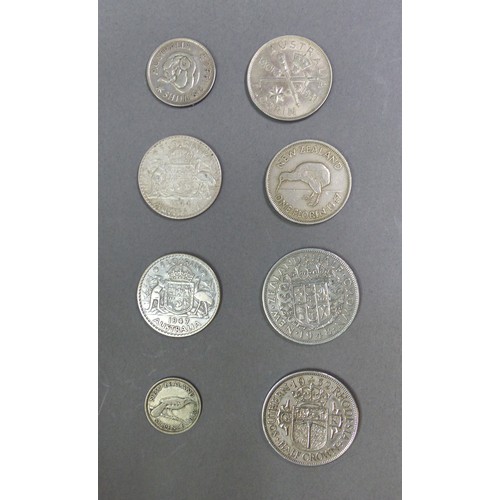 Collection of George VI Commonwealth coins, Half Crown - Threepence ...