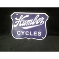 Humber cycles tinplate sign 60cm X 45cm