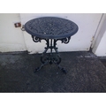 Victorian cast iron table – 68cmH x 59cmW
