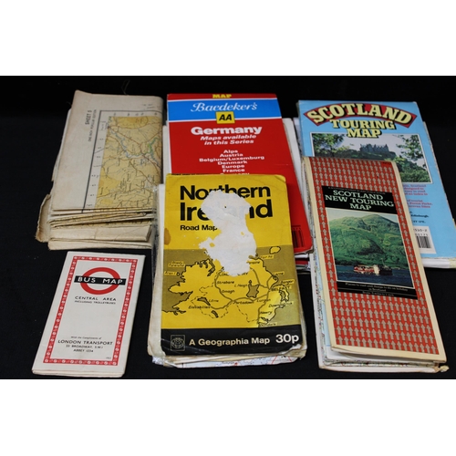 Road maps and ordinance survey maps