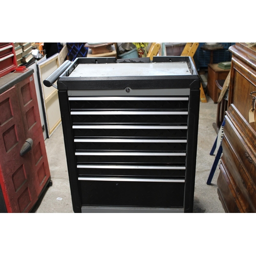 A tall 7 drawer tool chest including tools - 99cmH