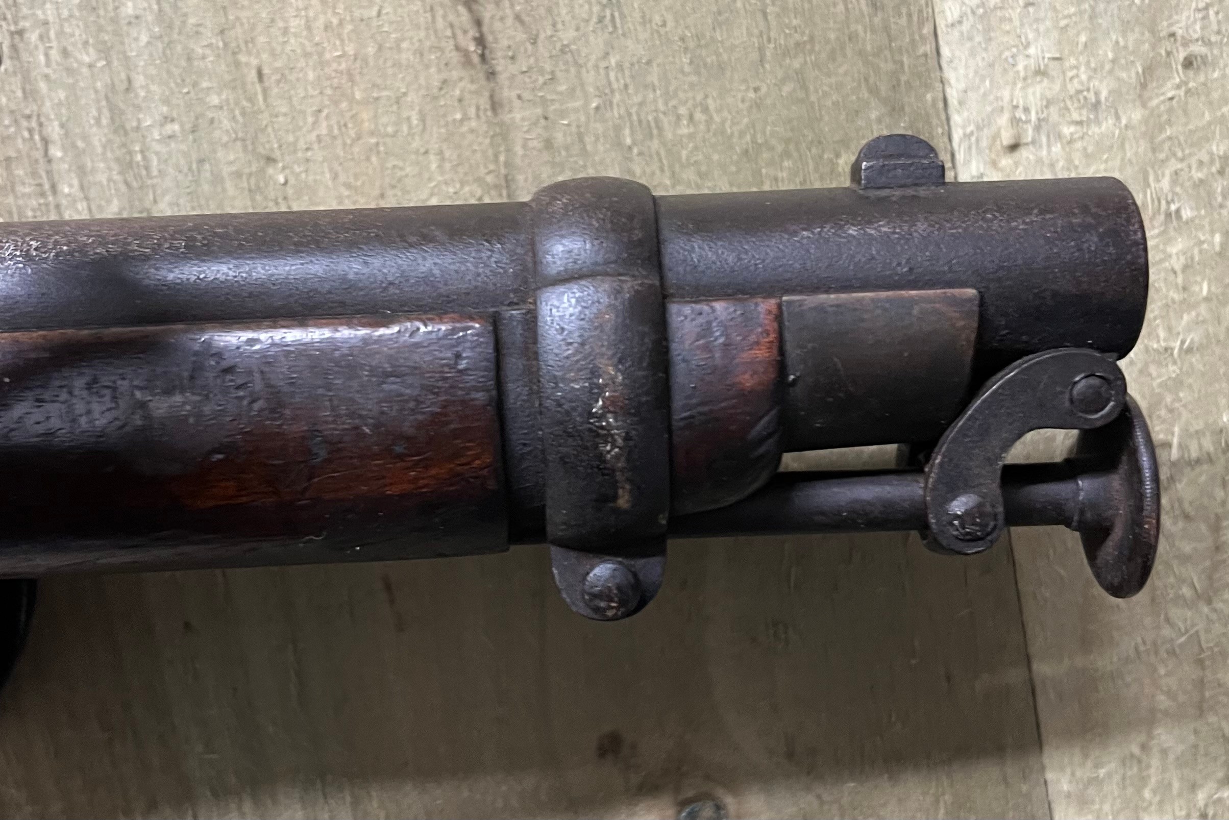 1859 Tower Queen Victoria stamped rifle. Birmingham stamp 1859, Pimlico ...