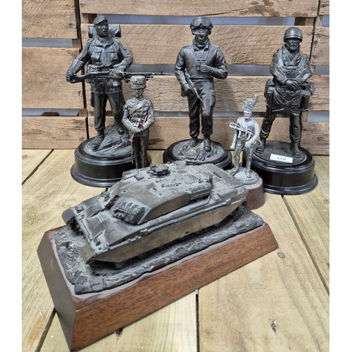 A collection of five Ballantynes & Walkerburn military figures on ...