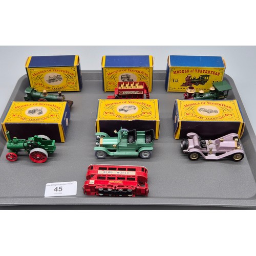 Tray of boxed vintage Models of Yesteryear by Lesney. No.1 Alchin Y-1 ...
