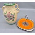 Art deco Clarice Cliff Flower pattern vase together with art deco ...