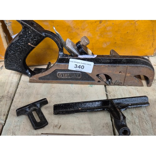 A collection of two vintage joiners planes, Two Stanley planes with ...