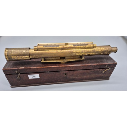 19th century Alexander Adie of Edinburgh, brass level scope. Comes with ...
