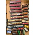 A Collection of OO Gauge Model Coaches & Advertising Wagons
