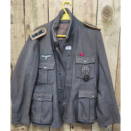 WWII Nazi German Third Reich uniform Wehrmacht jacket having interior ...