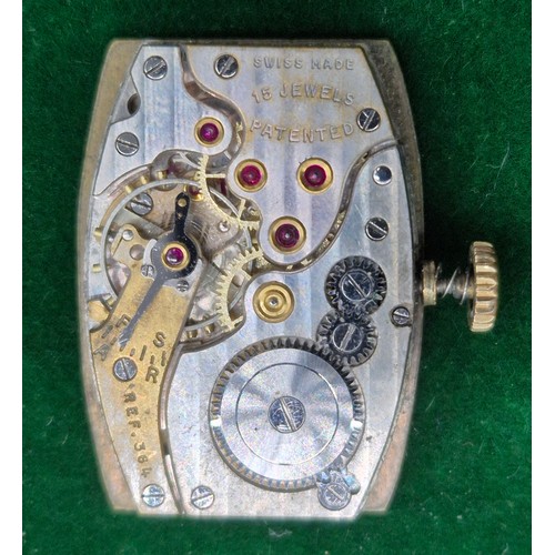 Three vintage 9ct yellow gold cased watches; .W. Benson of London watch ...