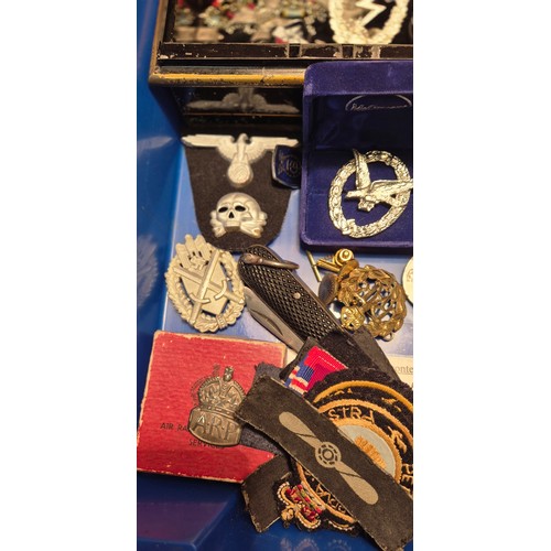 A Collection of German and British Military items; German WW2 and ...