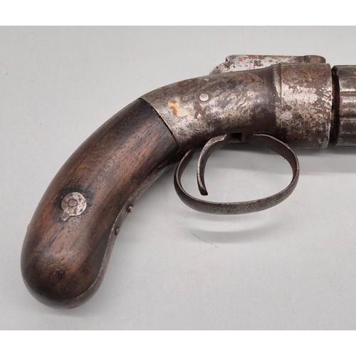 19th Century Bore Six shot Percussion Allen & Thurber Pepperbox ...