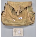 WW2 French Gas mask bag together military syringes in original box