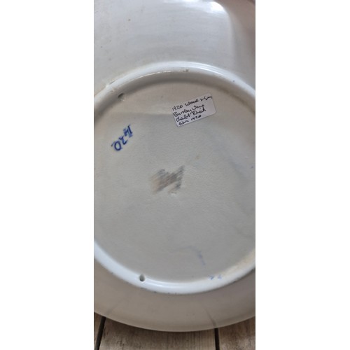 Victorian German ceramic ink well with inserts along with Bursley ware ...