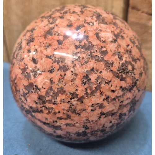 Collection of Four Scottish Polished Granite and ceramic bowling Balls ...
