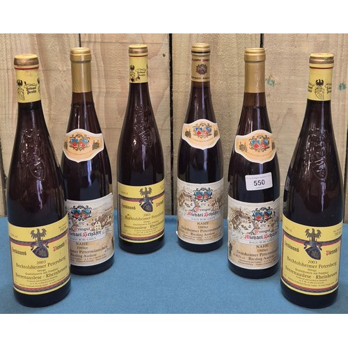 Six Bottles Of Wine; Three bottles of 2003 Ferdinand Pieroth White ...