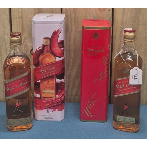 Two Bottlings of Johnnie Walker Red Label Old & Blended Scotch Whisky ...