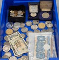 A Collection of Silver coins, bank notes and reproductions coins ...