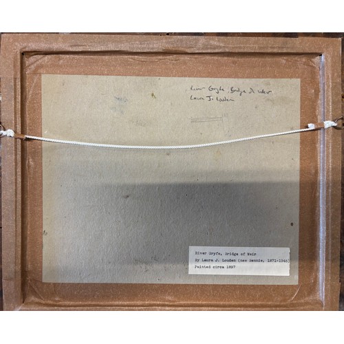 Laura J Louden (nee Bennie, 1871-1945) Original oil painting on Board ...