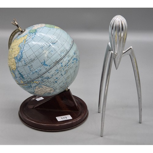 A Vintage Alessi Italian Lemon squeezer- space age. Chad Valley Tin ...