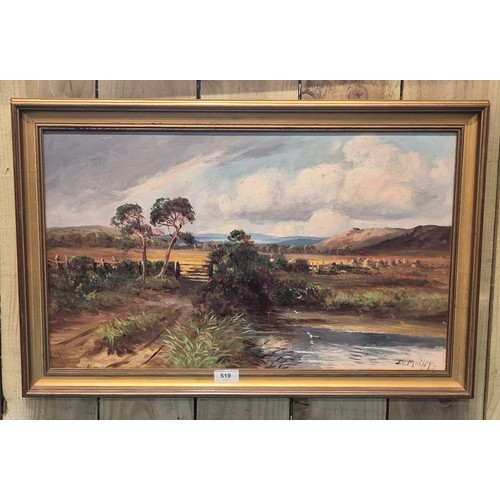 19th Century Oil painting Highland scene signed D.Motley. circa 1896 ...