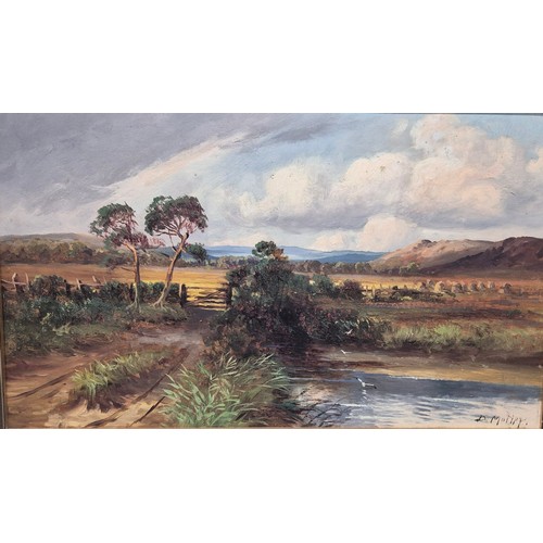 19th Century Oil painting Highland scene signed D.Motley. circa 1896 ...