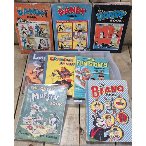 Selection Of Vintage Annuals; Three Vintage 1950's Dandy Books, Vintage ...