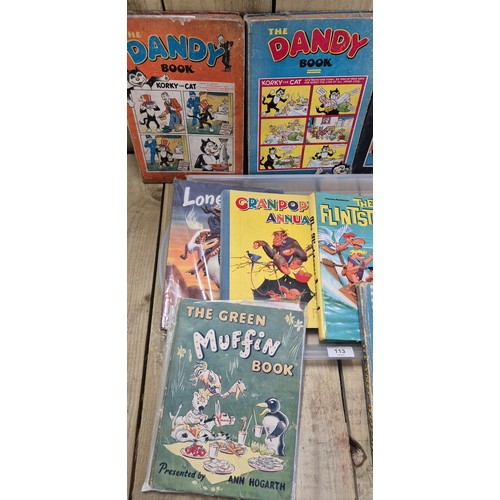 Selection Of Vintage Annuals; Three Vintage 1950's Dandy Books, Vintage ...
