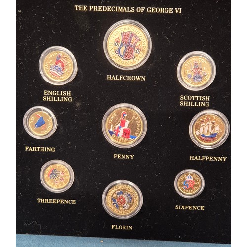 Two boxed sets of The London Mint Office Coin Sets with certificates ...