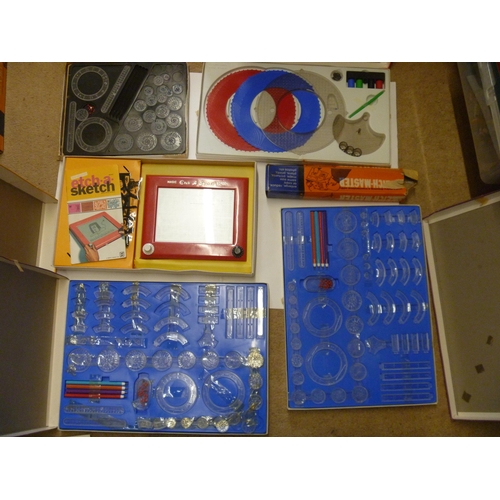 DENYS FISHER SPIROGRAPH AND ETCH-A-SKETCH (BRIEF INSPECTION INDICATES ...
